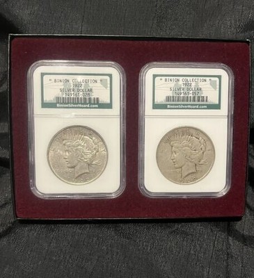 1922 Peace Dollar Binion Silver Hoard - Binion Collection - NGC | eBay
