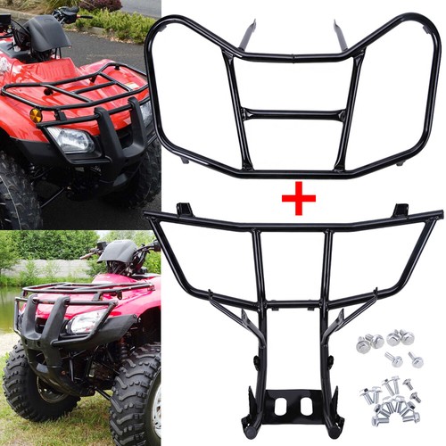 Front Grill Guard Bumper & Carrier Rack For Honda Recon TRX 250 TRX250 ...