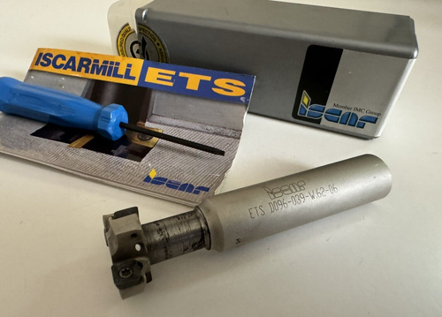 Iscar ETS D096-039W.62-06 T-Slot Indexable End Mill, 0.953″ Dia., 0.386 ...