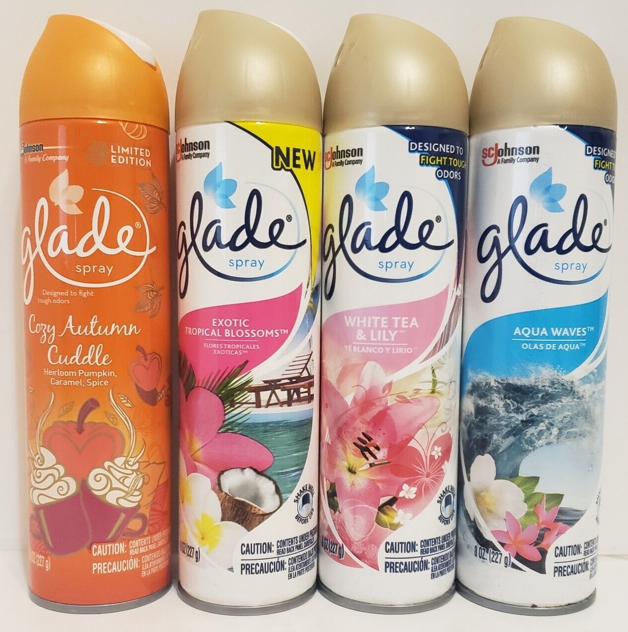 GLADE SPRAY SC JOHNSON 8 oz SCENTED AEROSOL LOT OF 4 choose "U Pick ...