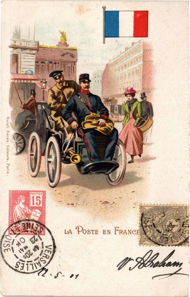 STAMPS POSTMAN PHILATELIC 18 Vintage Postcards pre-1940 incl ...