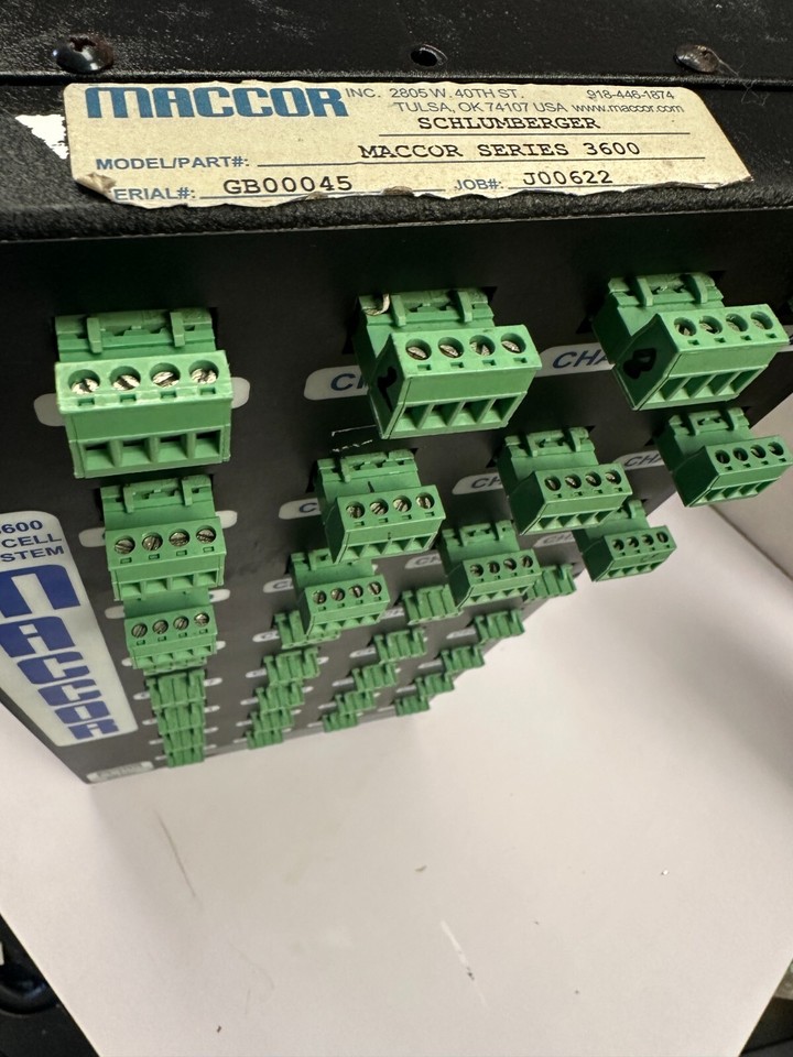 Maccor 3600 Primary Cell Test System Battery Tester Analyzer 32 Channel ...