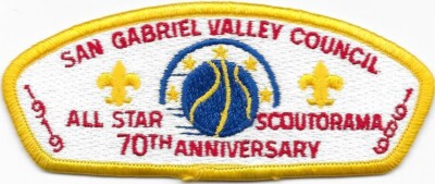 Boy Scout San Gabriel Valley Council 70th Anniversary 1989 CSP | eBay