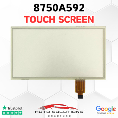 MITSUBISHI 8750A592 TOUCH SCREEN GLASS REPAIR RADIO MEDIA HEAD UNIT SAT ...