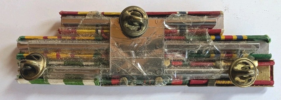 USMC Vietnam War 8 Place Officer's Ribbon Rack - Bronze Star "V" Marine ...