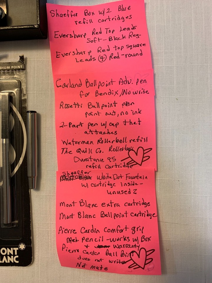 VTG Mechnical Pencil, Ballpoint/Ink Pens, Refills Lot, Diff. Brands ...