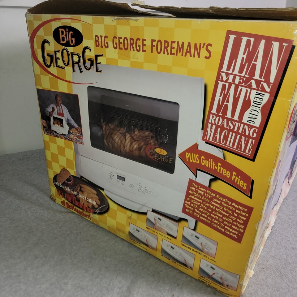 Big George Foreman's Rotisserie Oven Model GR80 Cooker 1999 Brand New ...