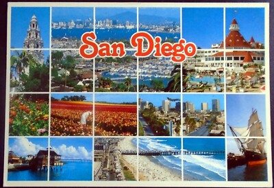Multiple Views Showcasing San Diego, Hotel del Coronado, Balboa Park ...