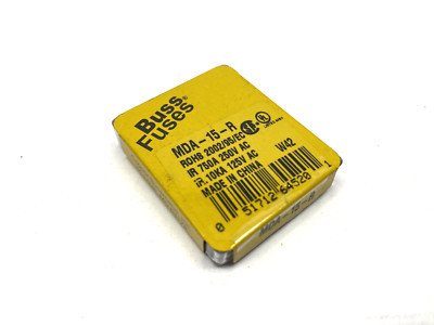 Cooper Bussmann MDA-15-R Miniature Fuse 15A 250VAC PACKAGE OF 5 | eBay