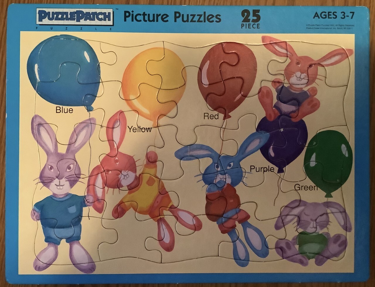 Vintage - Puzzle Patch - 25 Piece Picture Puzzles - COLORS - 1992 | eBay