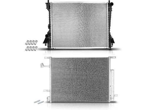 For 2010-2014 Ford Mustang Radiator and A/C Condenser Kit APR 94414DHFB ...