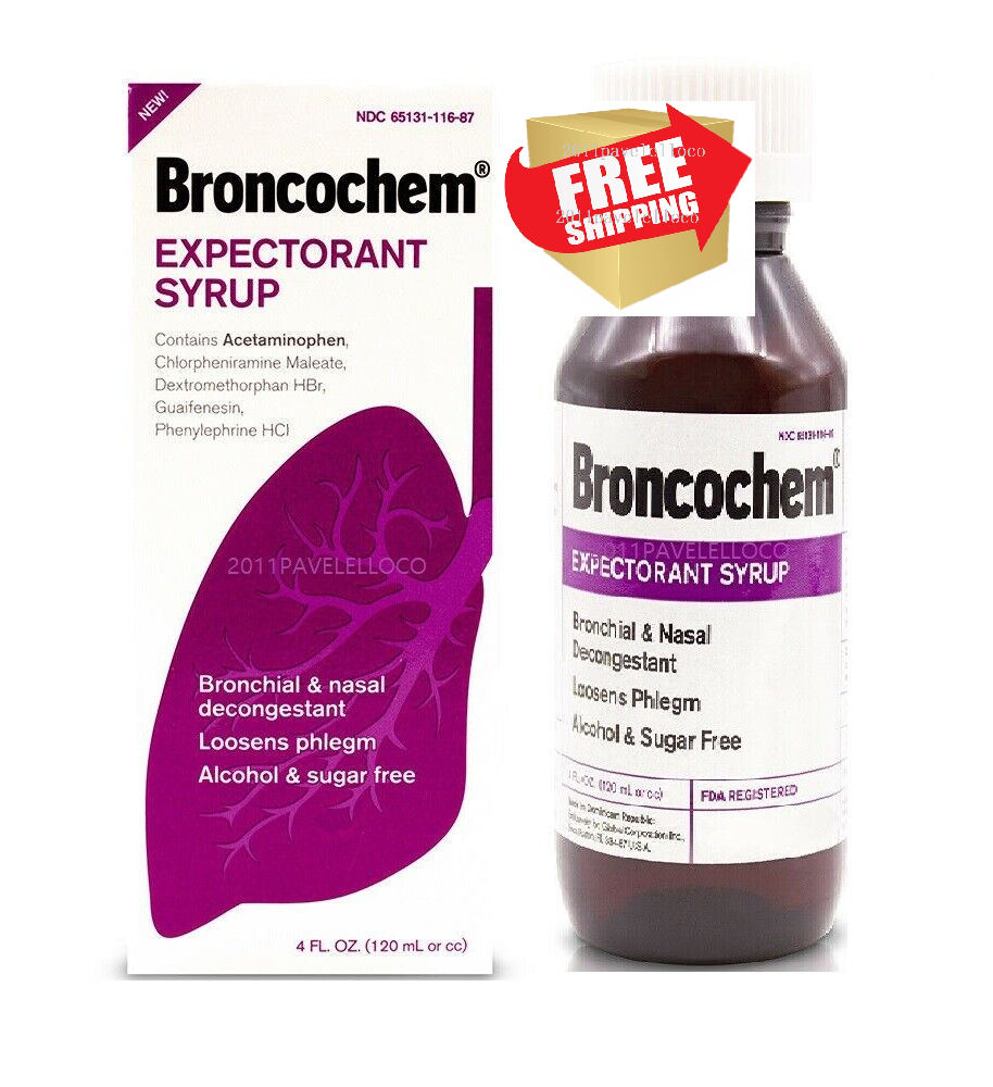 Broncochem Expectorant SYRUP / BRONCOCHEM EXPECTORANTE JARABE 4 OZ | eBay