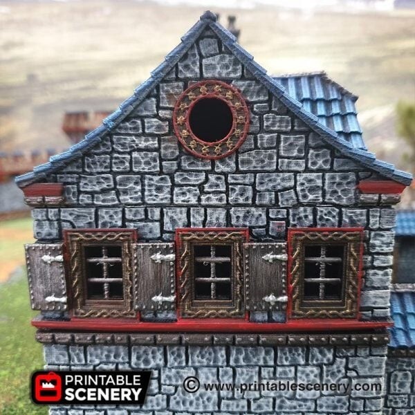 Ironhelm Barracks Fantasy Style Building Miniature 3D Print Tabletop ...