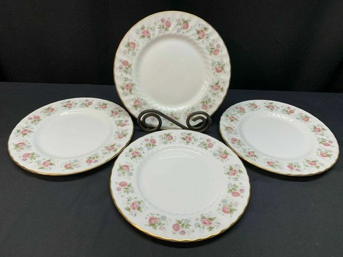 Minton "Spring Bouquet" Four (4) 8" Salad / Desert Plates, Excellent ...