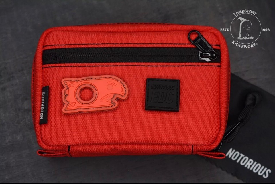 Notorious EDC “All Good” Pouch Red w/ Red Beer Bomb & B/O Notorious EDC ...