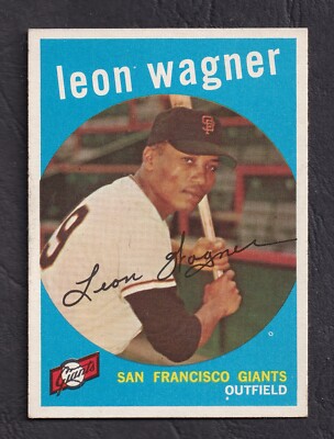 1959 TOPPS BASEBALL LEON WAGNER #257 NEAR MINT SAN FRANCISCO GIANTS | eBay