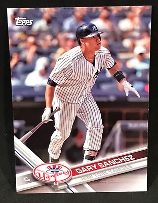 2017 TOPPS FACTORY TEAM SET GARY SANCHEZ ROOKIE CARD #NYY-13 YANKEES ...