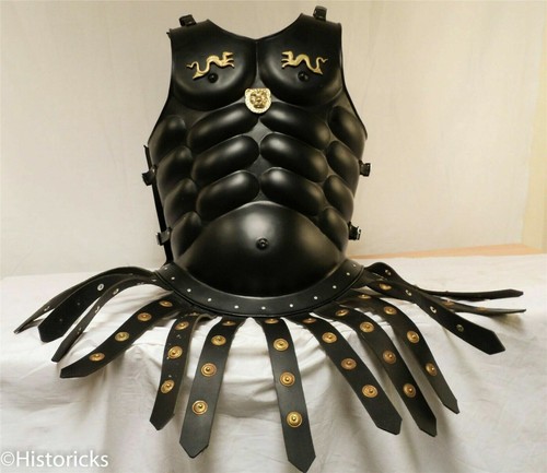 Medieval Leather Muscle Armor With Studded Tassets Chest Plate ...