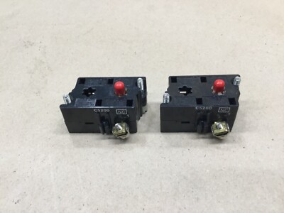 LOT OF 2 CUTLER HAMMER 10250T51 SERIES D1 CONTACT BLOCK NC C5200 #36C48 ...