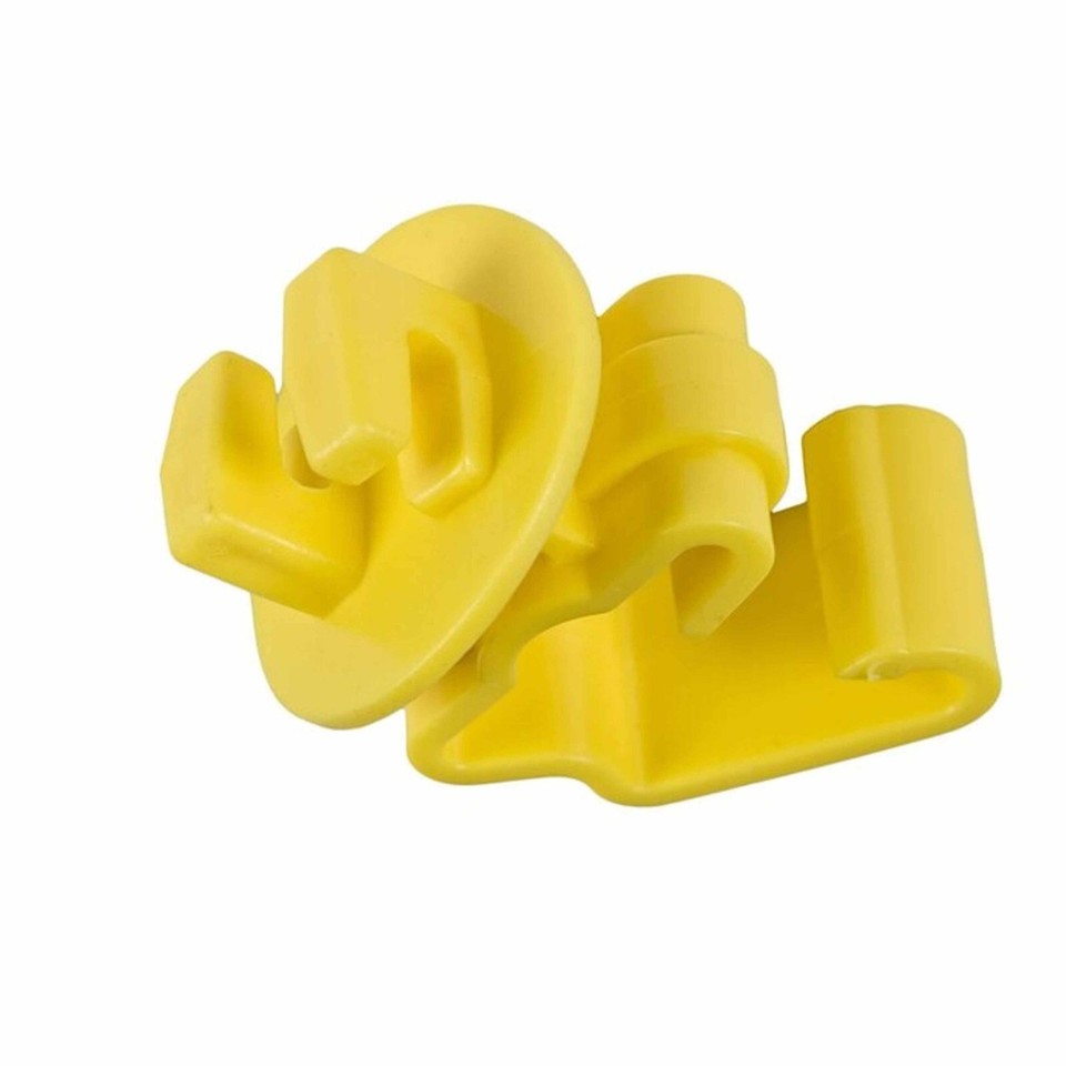 50pk I-2 Yellow Pinlock Insulators Power Wizard Electric Fencing | eBay