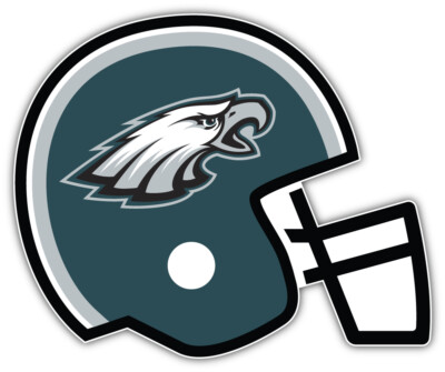 Philadelphia Eagles Helmet NFL Sport Car Bumper Sticker Decal "SIZES ...
