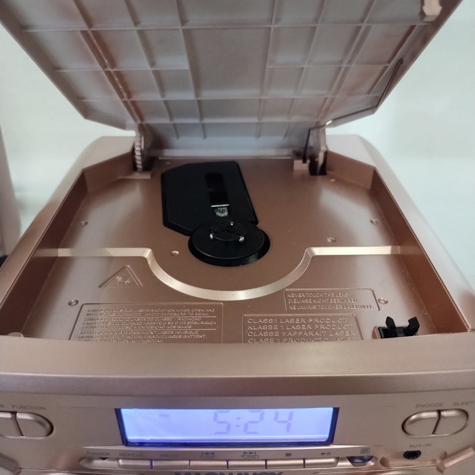 Magnavox MM435M 3-Piece Compact CD Shelf System with Digital FM Rose ...