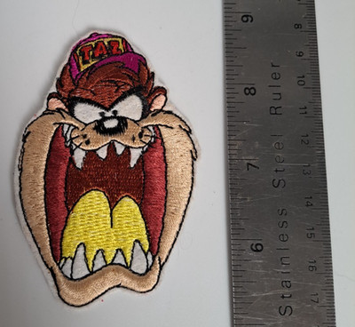 Warner Bros Taz Embroidered Patch 1990s/2000s | eBay