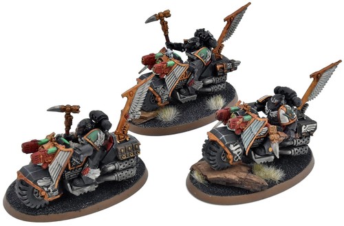 DARK ANGELS 3 Ravenwing Blade Knight #1 WELL PAINTED Warhammer 40K | eBay