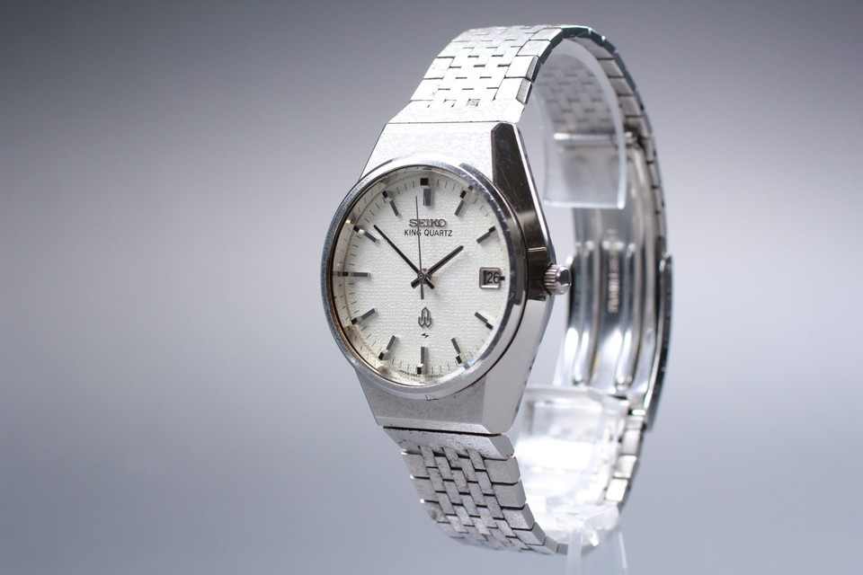 Vintage [Exc+5] Seiko King Quartz 0852-8020-G Silver Men's Watch From ...