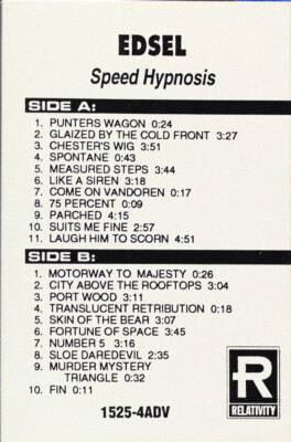 Edsel - Speed Hypnosis (Cass, Advance, Promo) (Very Good Plus (VG+ ...