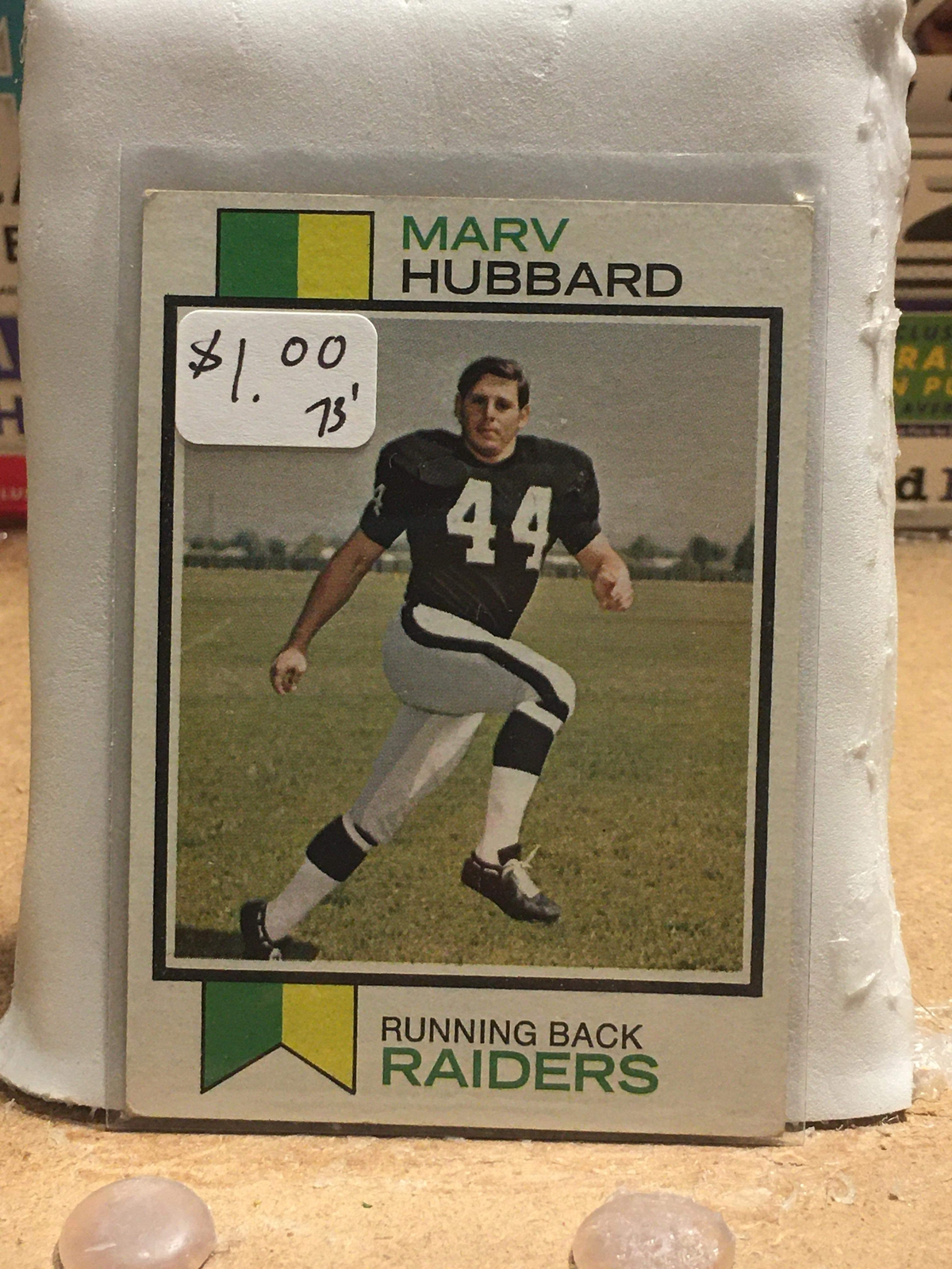 1973 Topps Football #345 Marv Hubbard Oakland Raiders | eBay