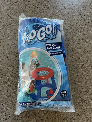 H2o Go Pool Play Game Center Basketball & Rings Inflatable Swimming ...