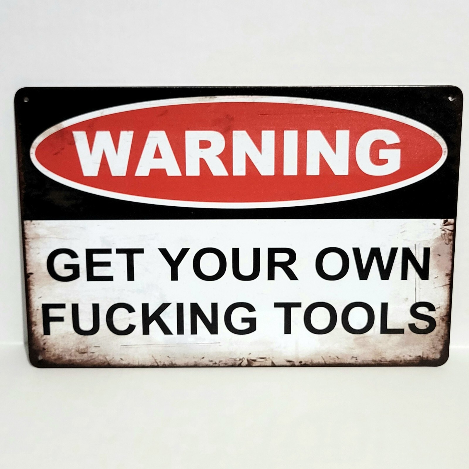 Warning Tools Rustic Vintage Metal Tin Signs Man Cave Garage | eBay