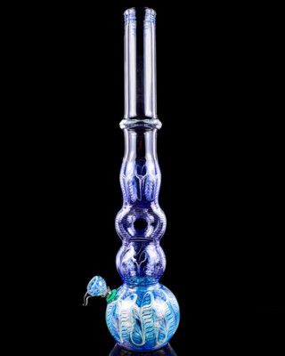 20" Inch Grand Lux TALL Bong Fumed DONUT Glass Water Pipe HOOKAH ...