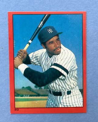 1982 Topps Baseball Dave Winfield Mini Sticker #213 HOF New York ...
