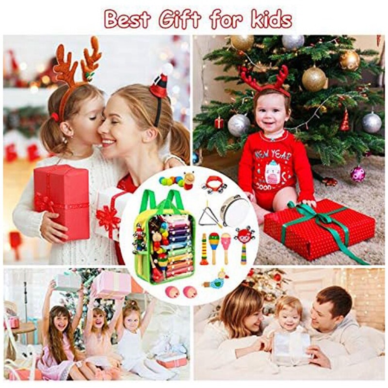Kids Musical Instruments, Wooden Percussion Instruments Tambourine9801 ...