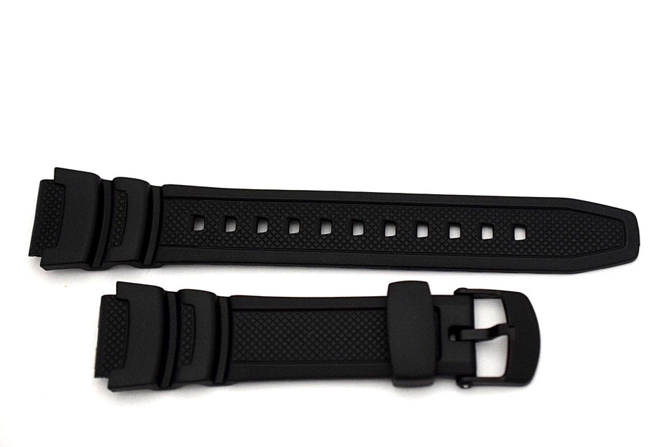 CASIO ORIGINAL WATCH BAND: 10360831 WS200 Black RESIN BAND | eBay