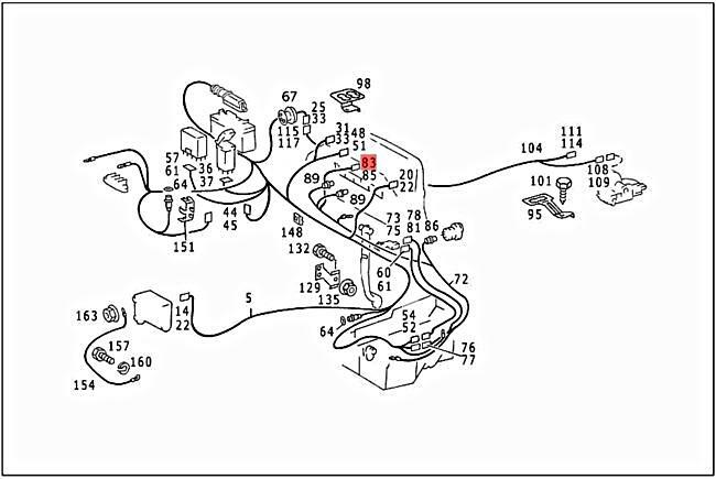 Genuine MERCEDES W109 906 A124 C107 C123 C124 Housing upper part ...