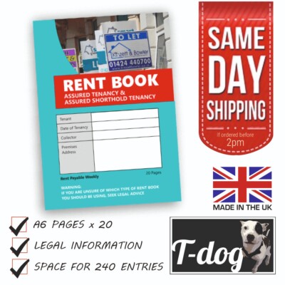 Rent Book - Assured Tenancy & Assured Shorthold Tenancy | eBay UK