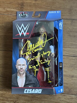WWE Autographed Elite Cesaro Action Figure Series 93 | eBay