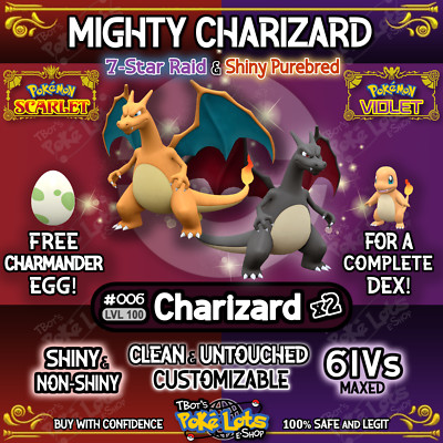 Mighty Charizard 💥 7 Star Raid Event💥 Pokemon Scarlet Violet 🌎USA ...