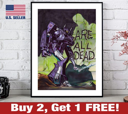 Transformers G1 Shockwave Poster 18" x 24" Print 80s Marvel Are All ...