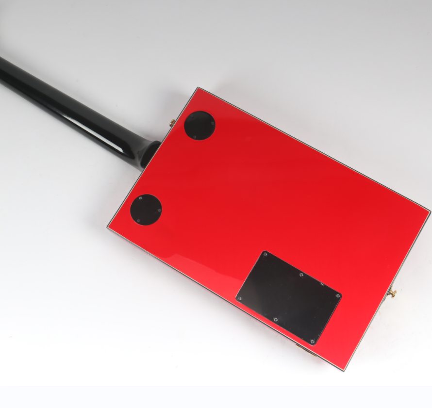 Custom Bo Diddley Electric Guitar Red Rectangle Mini Pickups Gold ...