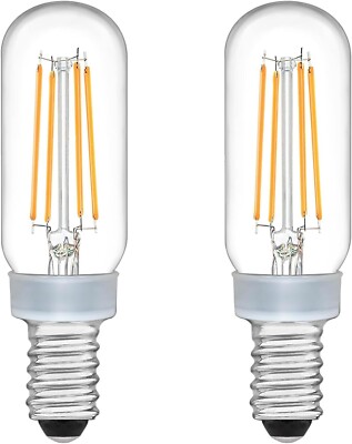 Untrammelife E12 LED T8 Bulbs, 6W, Warm White 2700K, 500 Lumens, 2 Pack ...