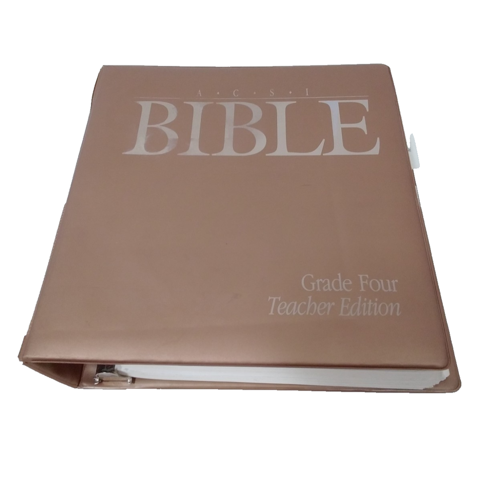 ACSI (Purposeful Design) Bible Grade 4 Teacher Edition + Visual Aids ...