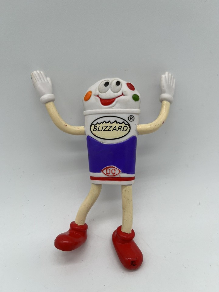 Vintage 3.5" Blizzard Bendy Ice Cram Figure Wind Up Toy 1998 Dairy ...