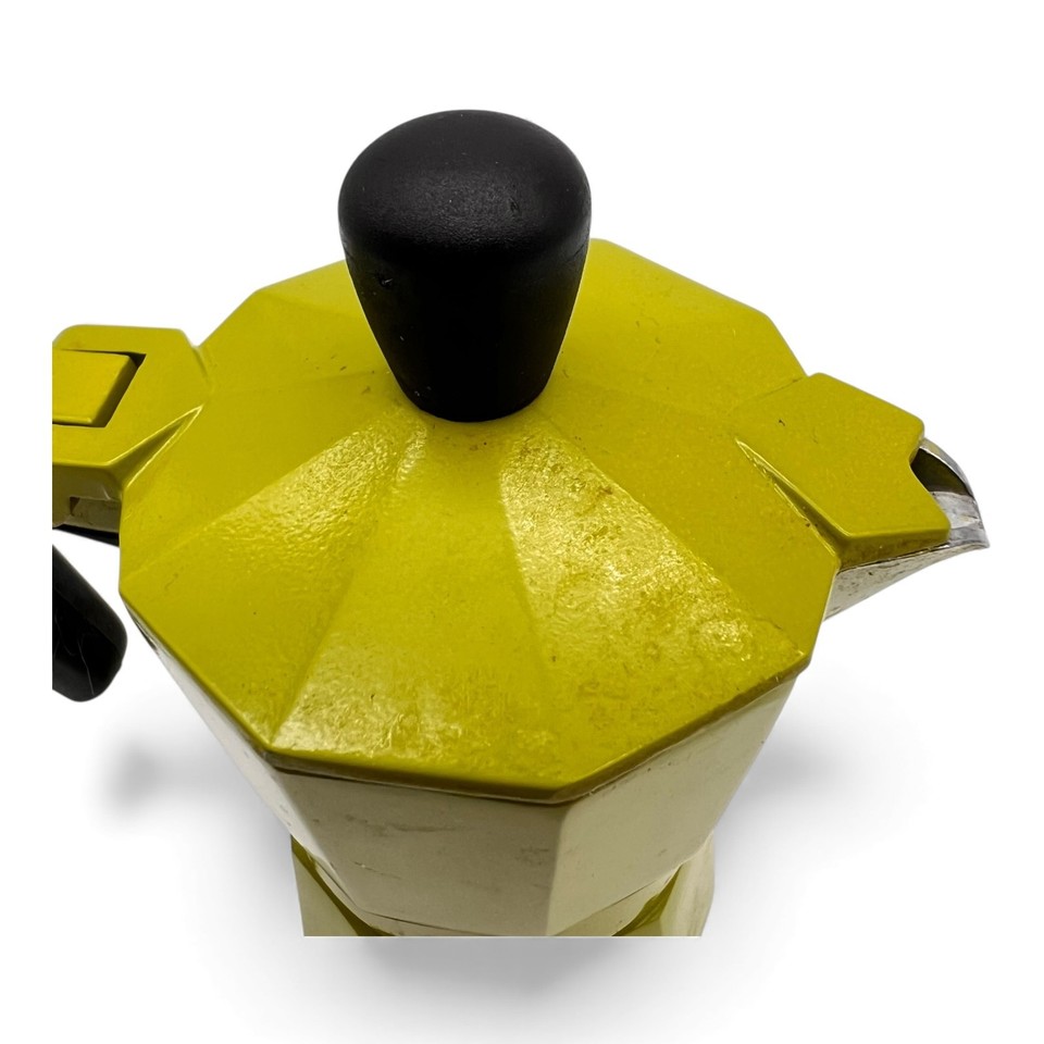 Allegra Espresso Coffee Maker 1 Cup Green Stove Top Aluminum Moka Pot ...