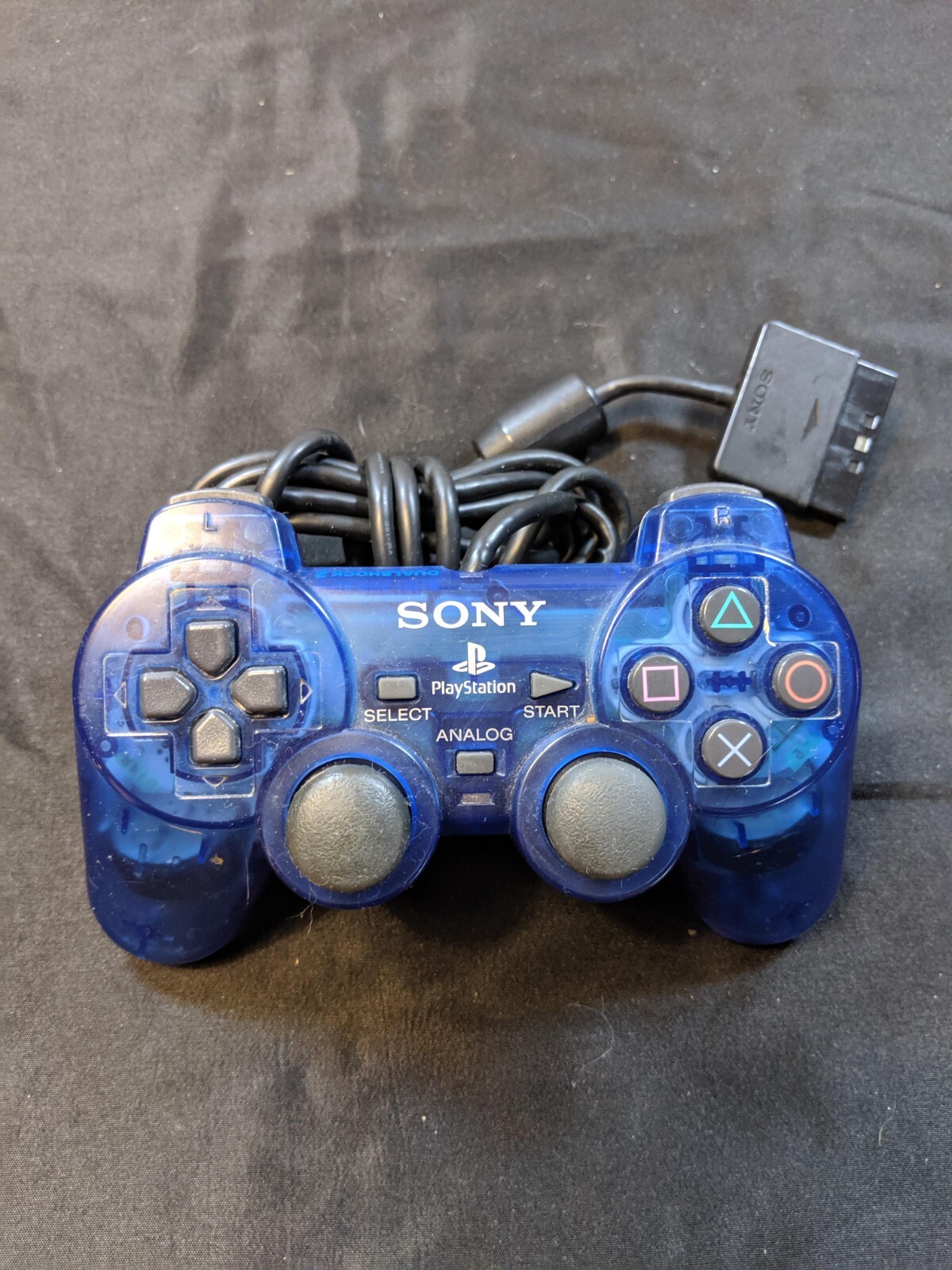 PS2A - Sony PlayStation 2 PS2 Ocean Blue Controller DualShock OEM SCPH ...