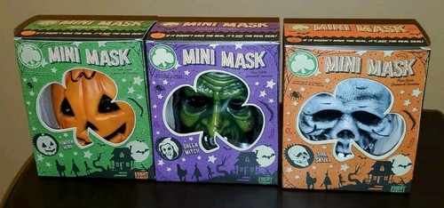 Fright Rags Halloween 3 Silver Shamrock Mini Mask Set, Rare, Pumpkin ...