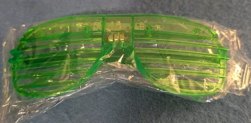 Shutter Shades w/ Lights Lime Green Sunglasses Kanye Glasses Slatted ...